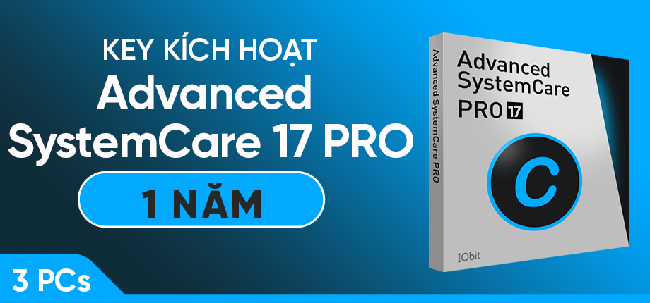Key kích hoạt Advanced SystemCare 17 PRO (1 năm, 3 PCs) | Divine Shop