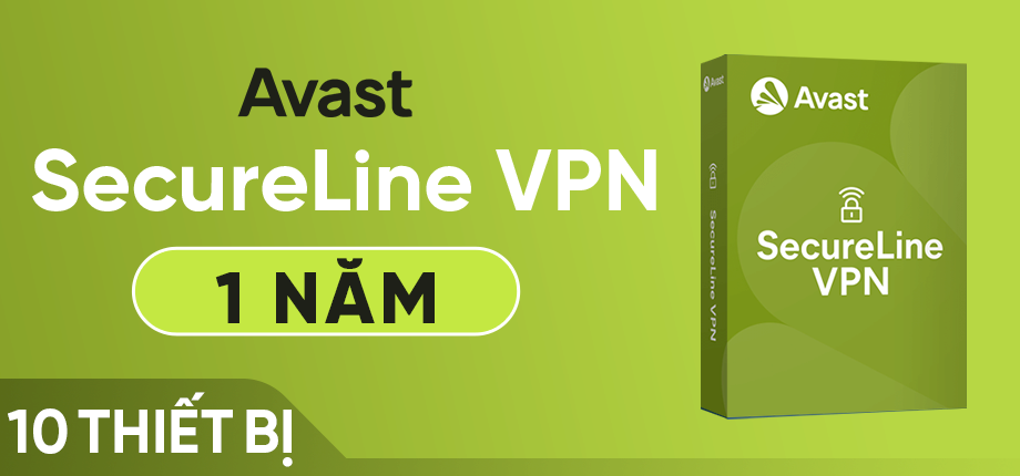 Code kích hoạt Avast SecureLine VPN (1 năm - 10 thiết bị) | Divine Shop